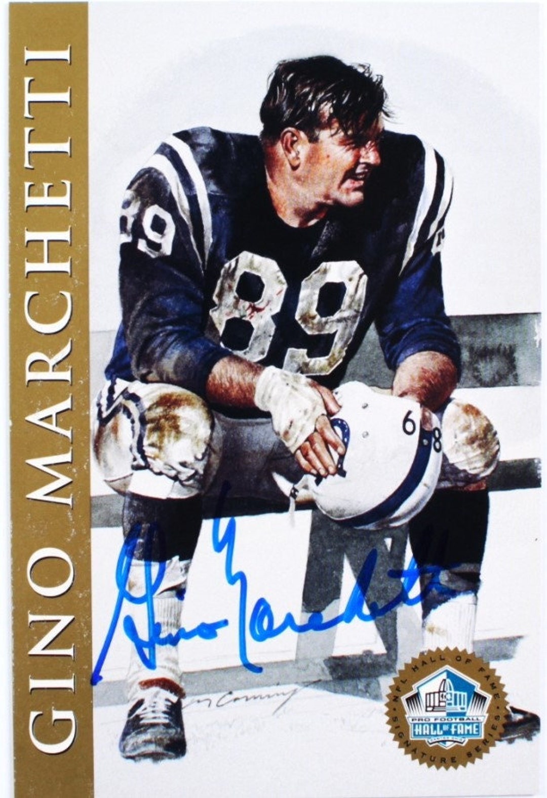 Gino Marchetti Baltimore Colts Signed Hall of Fame Signature Series 4 ...