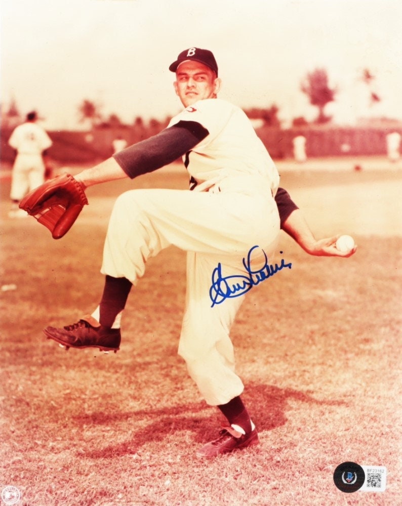 Clem Labine Brooklyn Dodgers Signed Vintage 8x10 Photo (beckett)- Free ...
