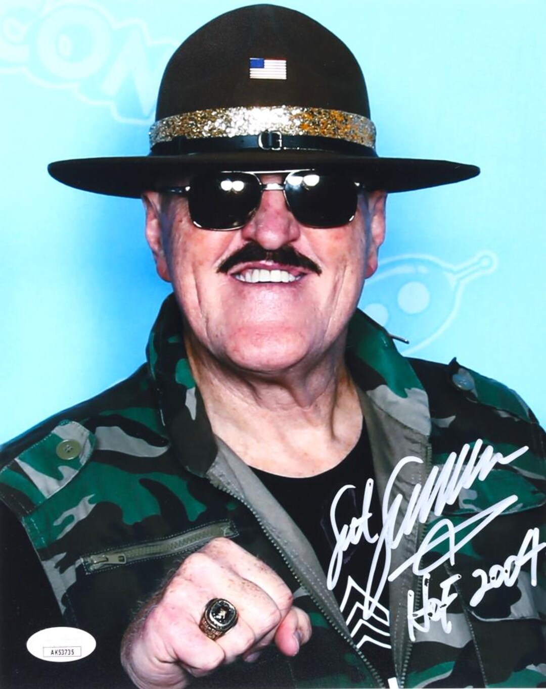 Sergeant Slaughter WWE Hall of Famer Signed 8x10 Photo Inscribed hof ...