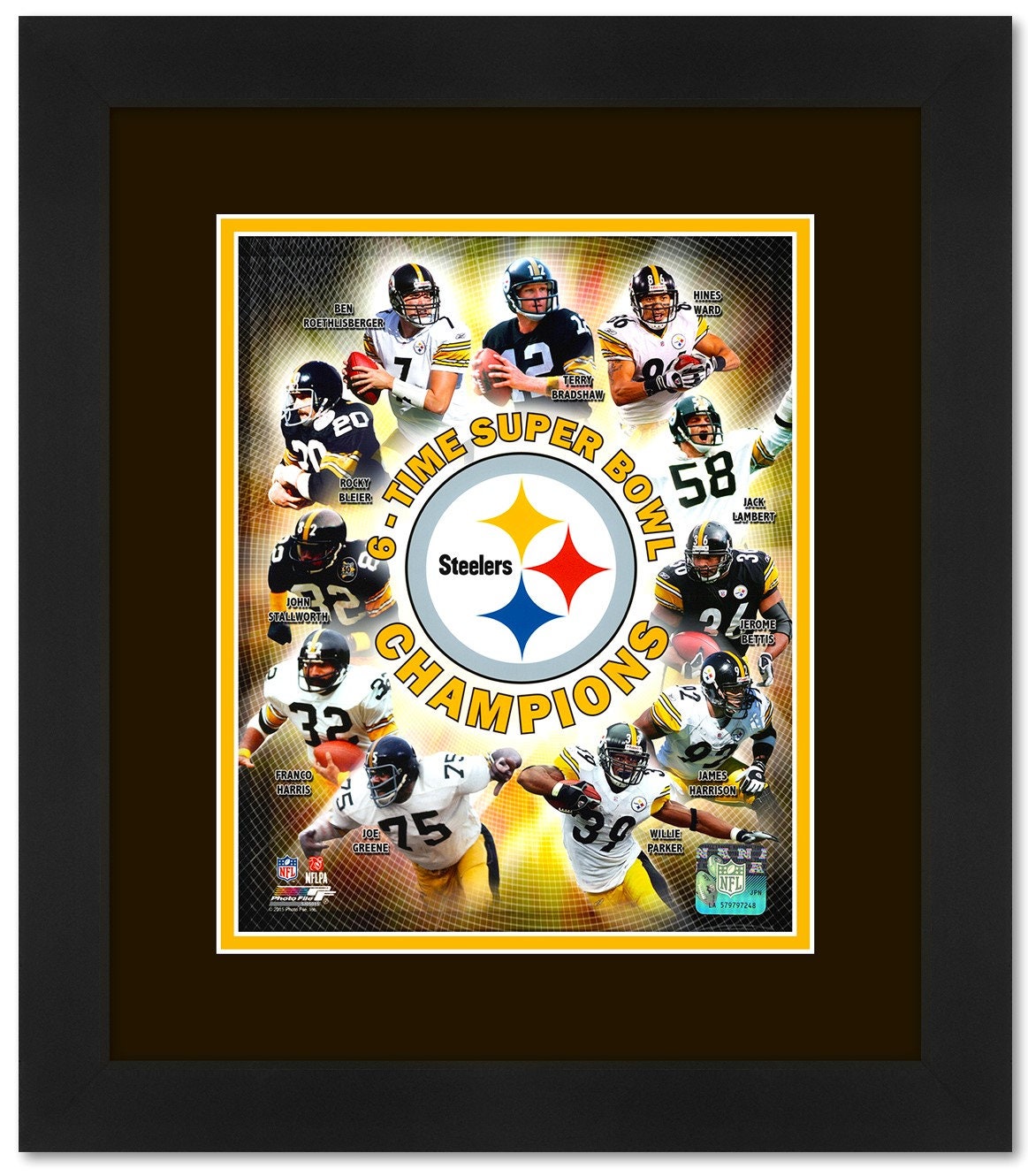 Pittsburgh Steelers "all-time Greats" Team Collage Photo Professionally ...