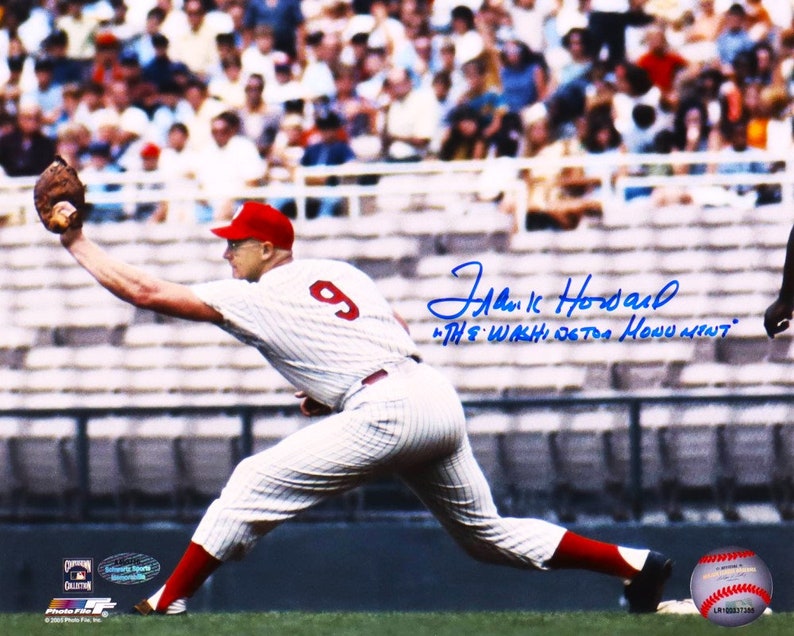 Frank "hondo" Howard Washington Senators Photo Signed and Inscribed ...