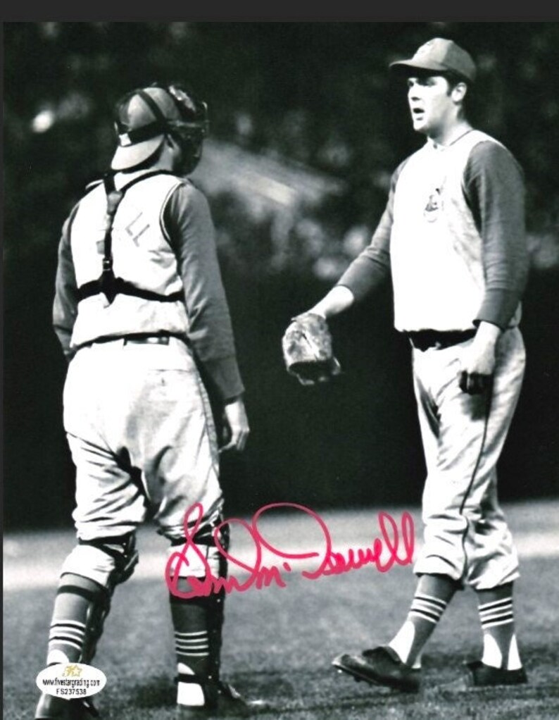 Sam Mcdowell Cleveland Guardians Signed Vintage 8x10 Photo five Star ...