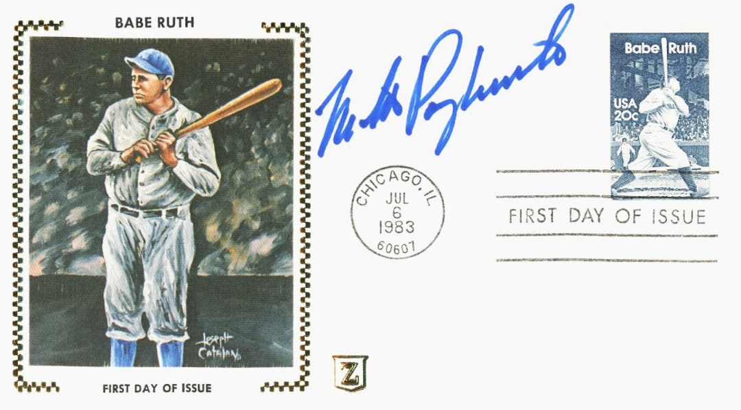 Mike Pagliarulo New York Yankees Signed 1983 "babe Ruth" FDC Envelope ...