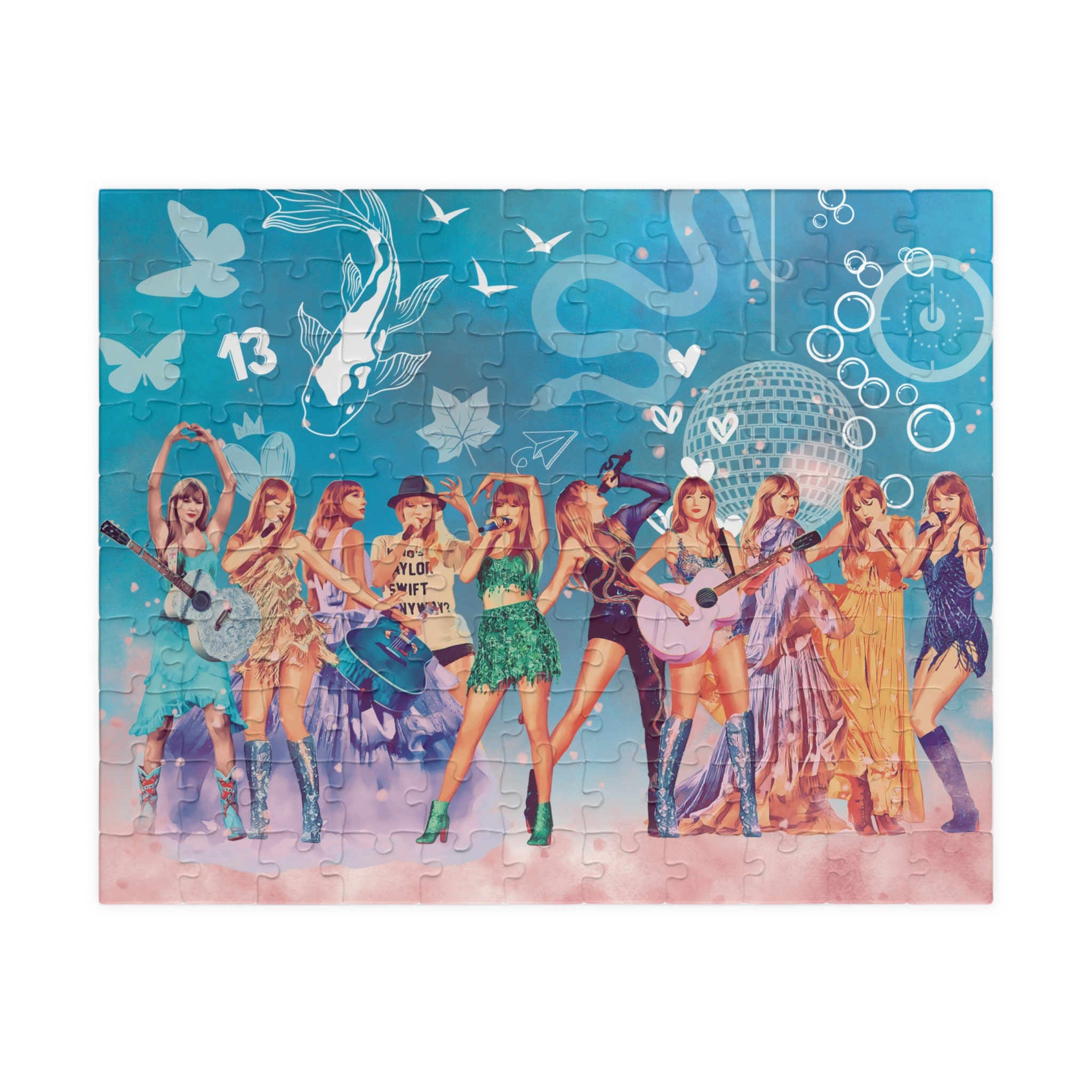 The Eras Tour Taylor Jigsaw Puzzle, Taylor Fan Gift sold by Carlo ...