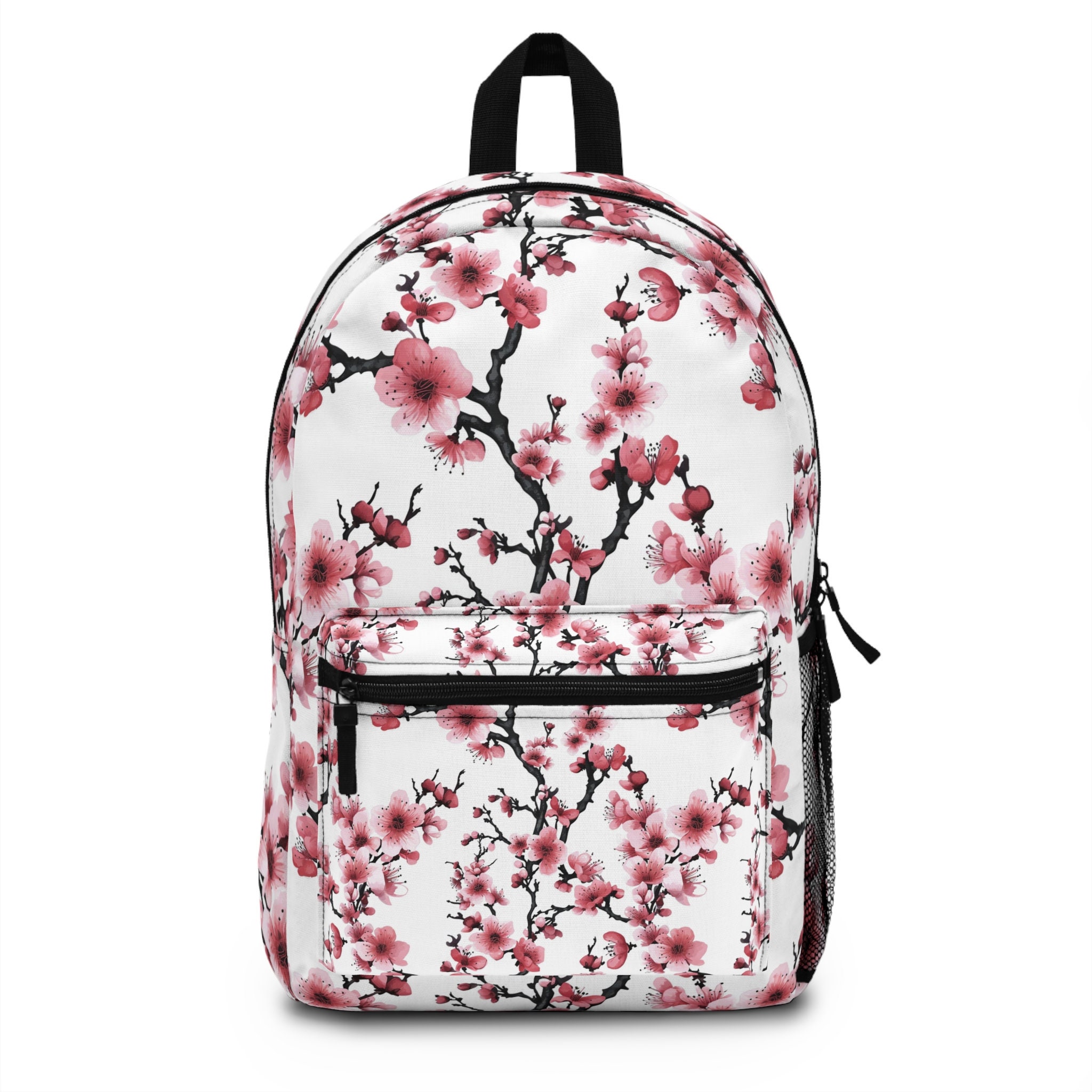 Cherry Blossom Backpack, Floral Bookbag, Spring Flower Backpack - Etsy