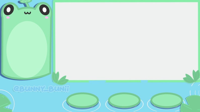 Kawaii Frog Twitch Overlays Package 5 Scenes 19201080 - Etsy