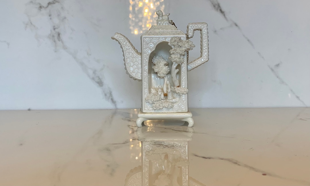 Vintage Nini Oriental Garden Resin Decorative Teapot - Etsy