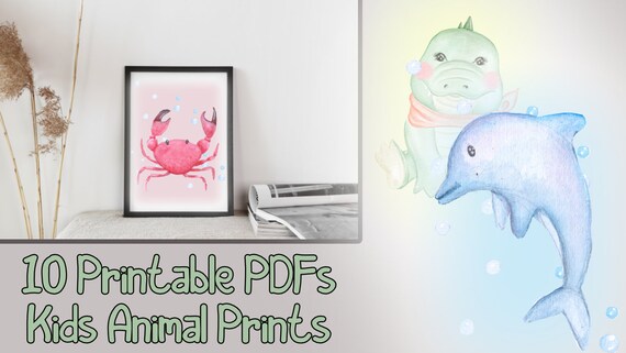 10 Printable Animal Pictures for Kids - Etsy