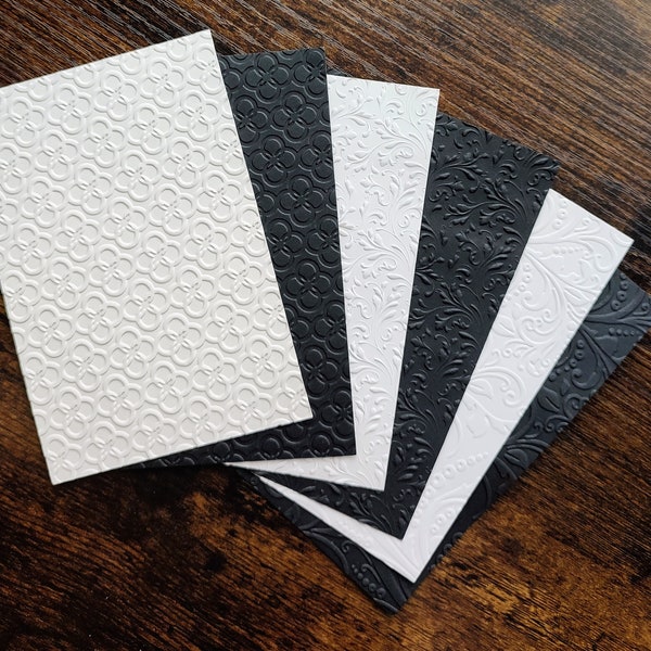 Embossed Card Stock - Etsy