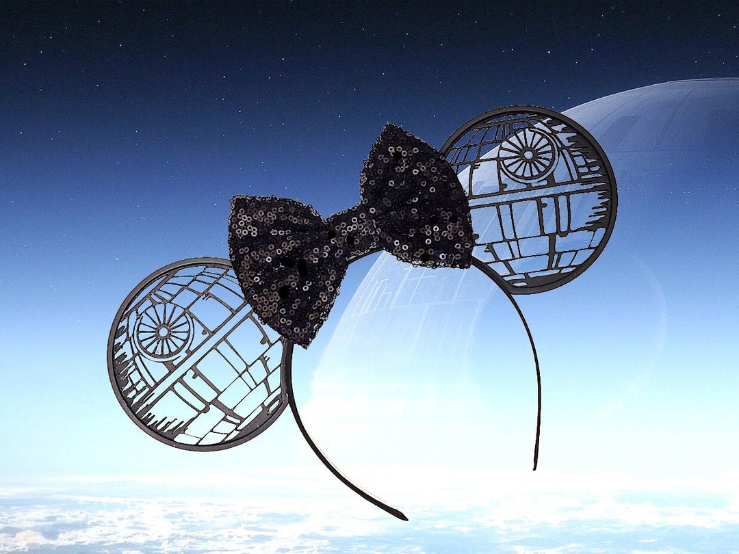 Star Wars Mouse Ears | Death Star Minnie Ears | 3D Printed Galactic ...