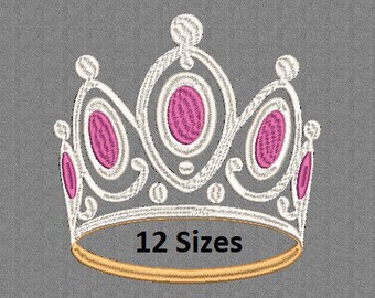 Royal Crown Princess Tiara Instant Download digital Machine Embroidery ...
