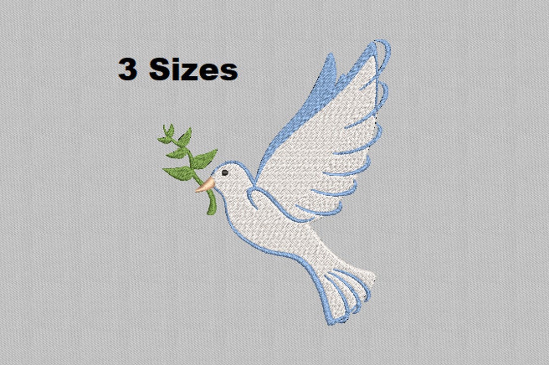 Flying Dove Embroidery Machine Design - Etsy