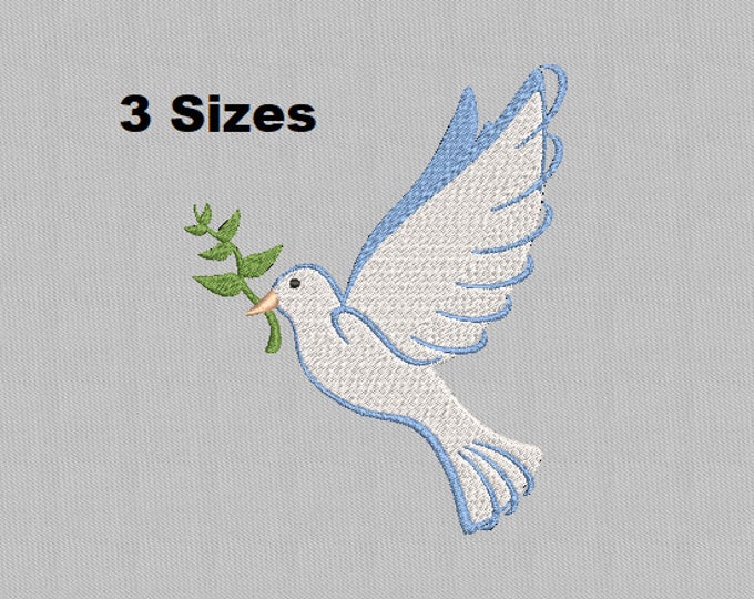 Flying Dove Embroidery Machine Design - Etsy