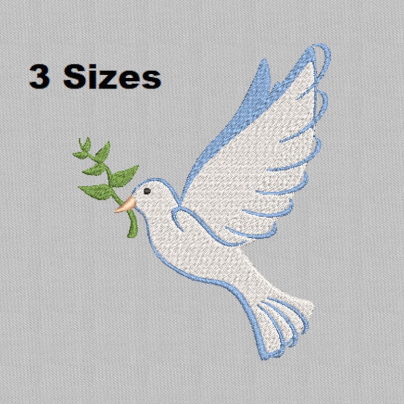 Dove Embroidery Design - Etsy