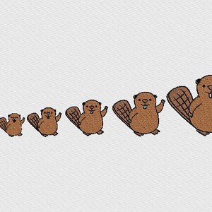 Beaver Embroidery Machine Design - Etsy