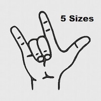 Sign Language Alphabet Machine Embroidery Designs - 3 Sizes - Etsy Canada