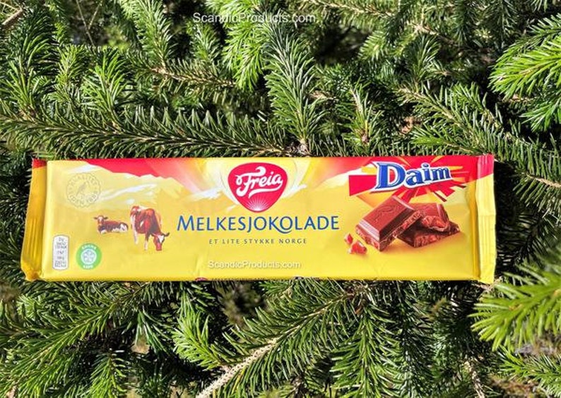 Freia Melksjokolade Daim (2 Pack) - Freia Milk Chocolate With Daim 200 ...