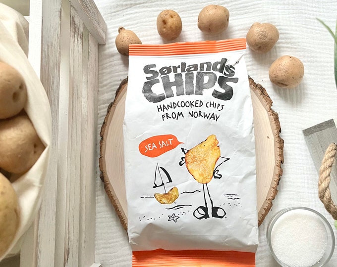 Sørlandschips Havsalt - Sorlandschips Sea Salt Potato Chips - 5.6 Oz ...