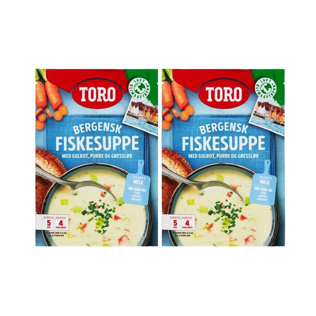 Toro Bergensk Fiskesuppe (2 Pack) - Bergen Fish Soup 81g (2.85 Oz) (2 ...