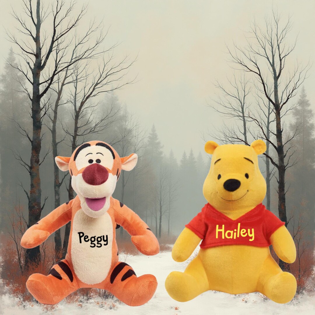 Personalized Winnie the Pooh and Tigger Too Plush Stuffed Animals RUSH ...