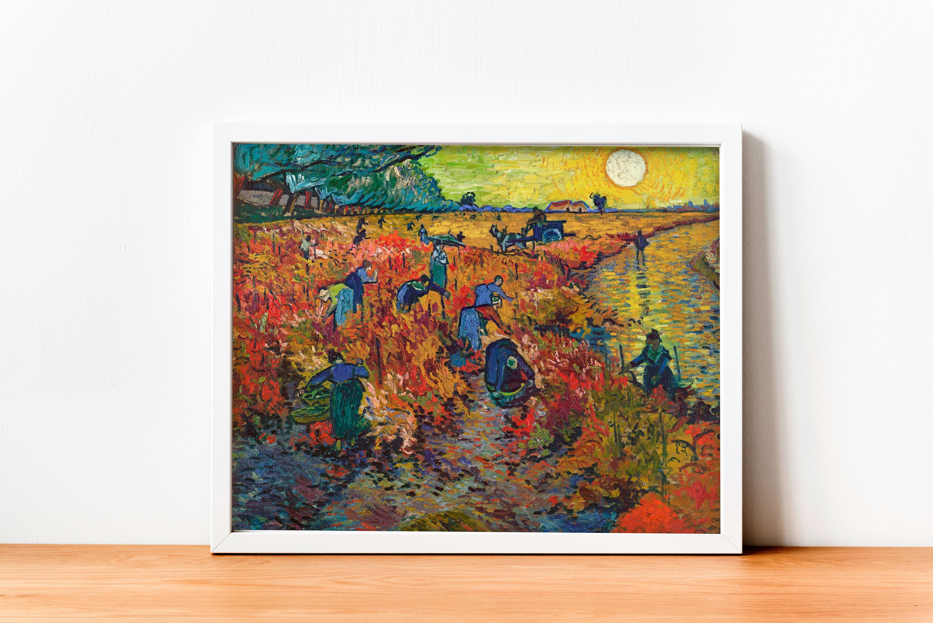 Vincent Van Gogh's the Red Vineyard 1888 Famous Landscape - Etsy