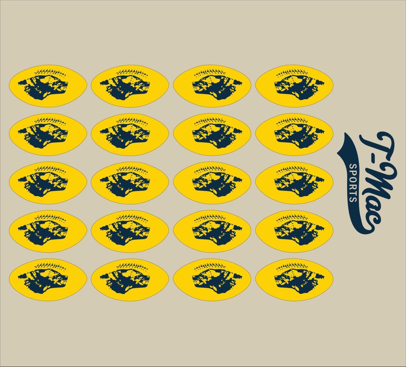 Michigan Wolverines Mini Football Helmet Award Decals - Etsy