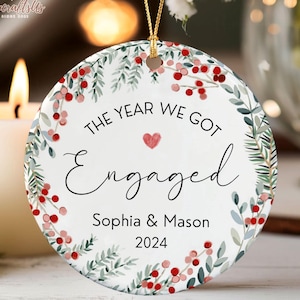 Personalized Engaged Ornament 2025, the Year We Got Engaged Ornament ...