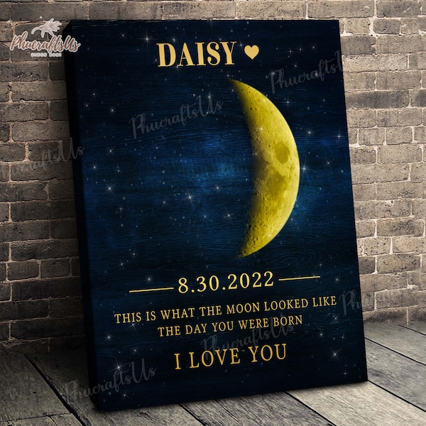 This is What the Moon Looked Like the Day You Were Born - Etsy