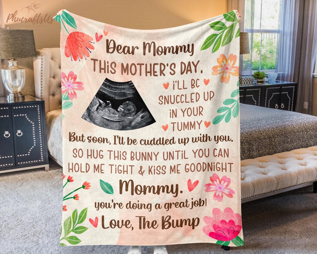 Expecting Mom Gift Blanket, Pregnancy Gift for First Time Moms, Mom to ...
