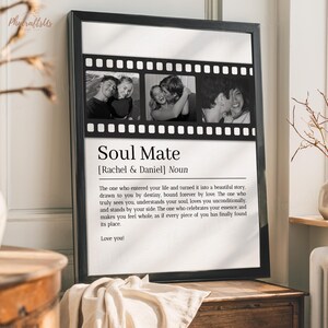 Personalized Soul Mate Definition Print, Personalized Valentines Day ...