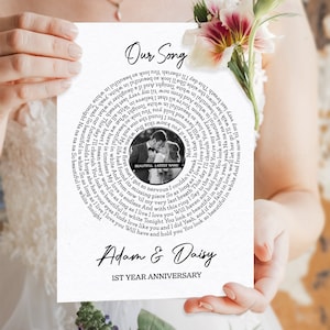 Song Lyric Card Perfect for Wedding, Wedding Card, Anniversary Card ...