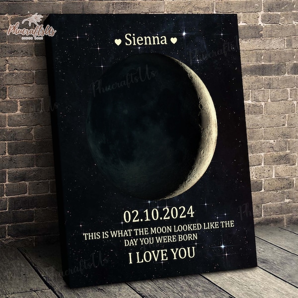 This is What the Moon Looked Like the Day You Were Born - Etsy