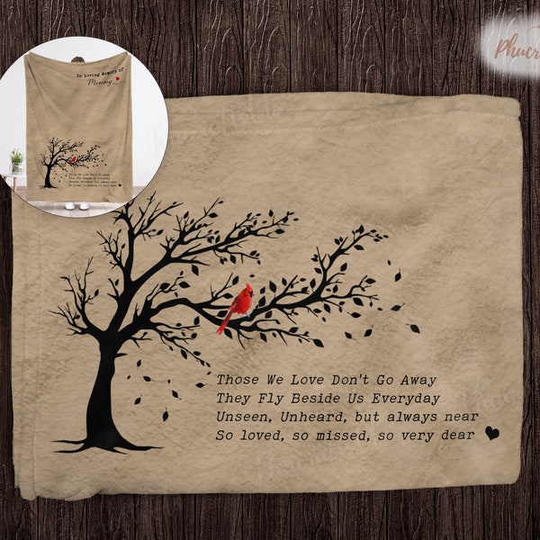 Cardinal Memorial Blankets - Etsy