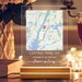 Custom Location Map Wedding Card, Personalised Wedding Card With Names ...