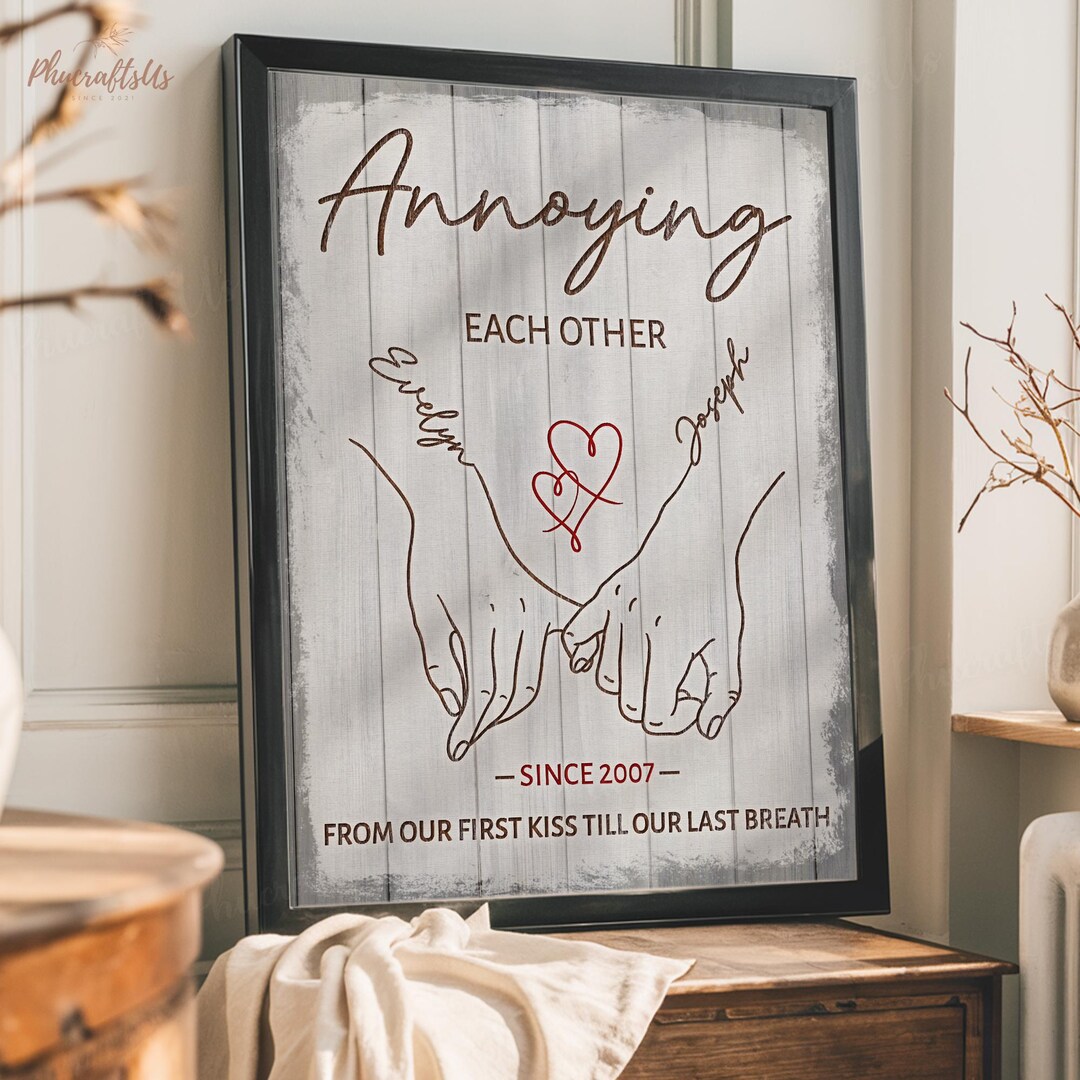 Annoying Each Other Personalized Valentines Day Gift for Him, for ...