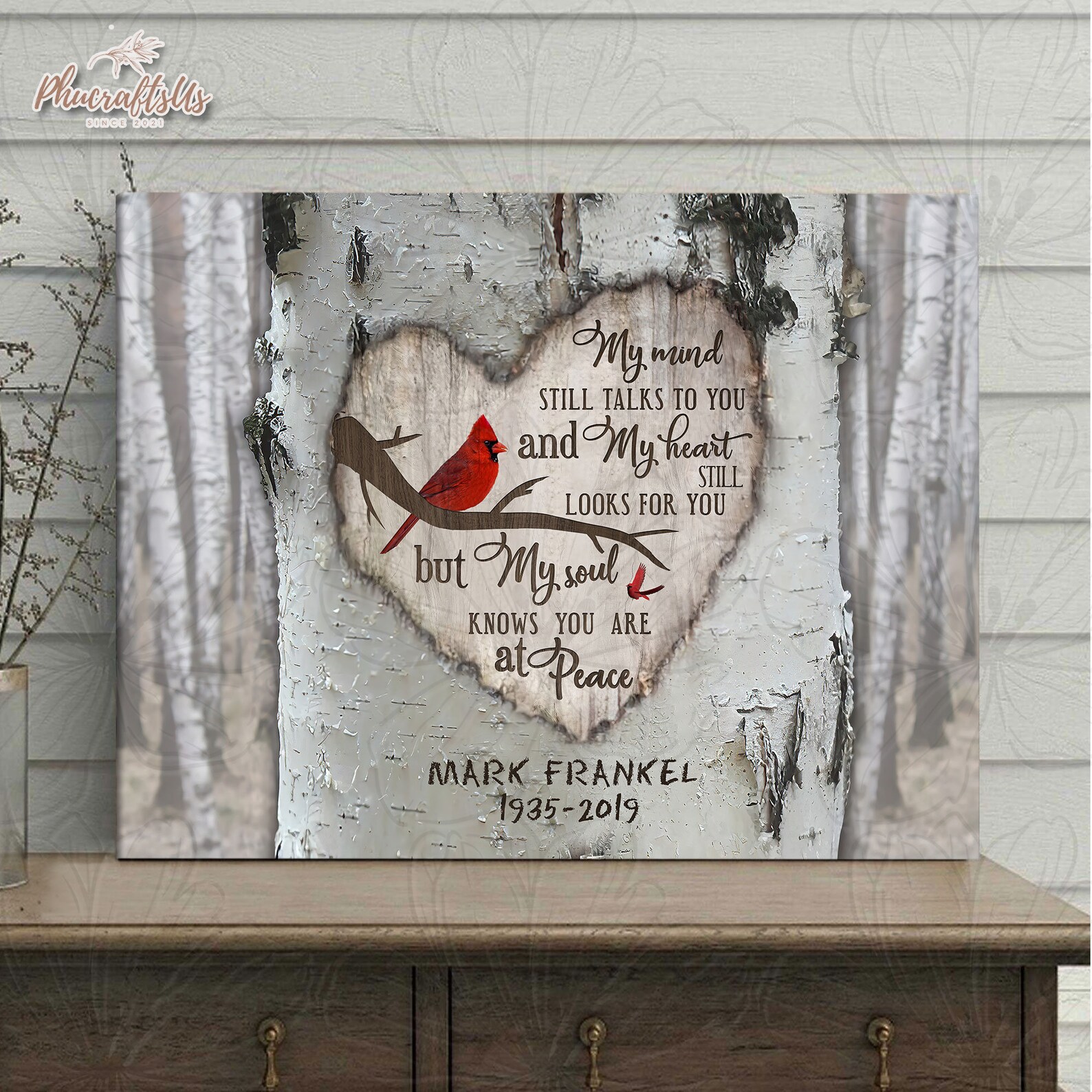 Red Cardinal Loss of Mother Memorial Gift Sympathy Gift for - Etsy