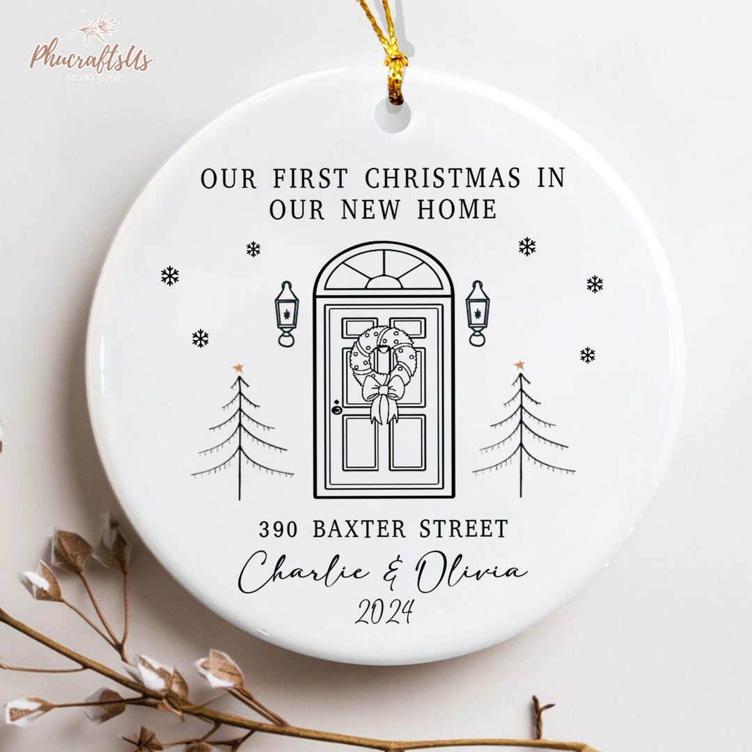 First Christmas in Our New Home Ornament 2024, First Home Christmas ...