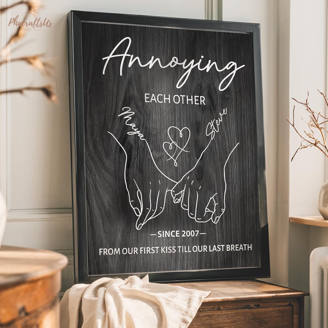Annoying Each Other Personalized Valentines Day Gift for Him,for ...