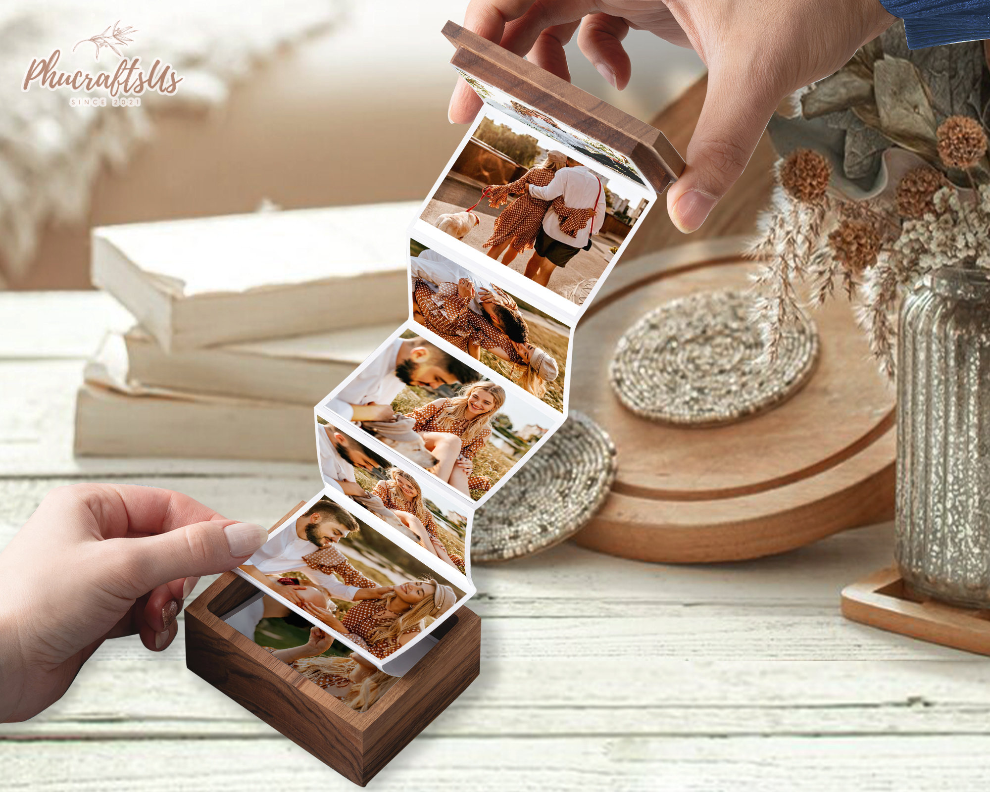 Personalized My Missing Piece Pull Out Photo Box | Custom Photo Couples ...