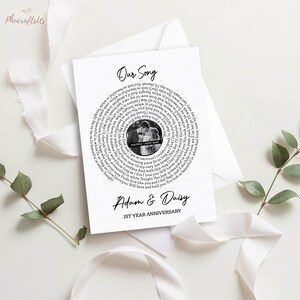 Song Lyric Card Perfect for Wedding, Wedding Card, Anniversary Card ...