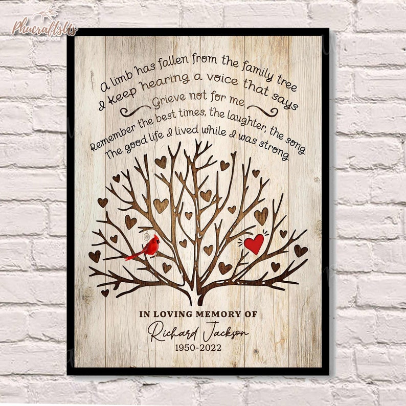 A Limb Has Fallen in Memory Gifts Sympathy Gift for Loss of - Etsy
