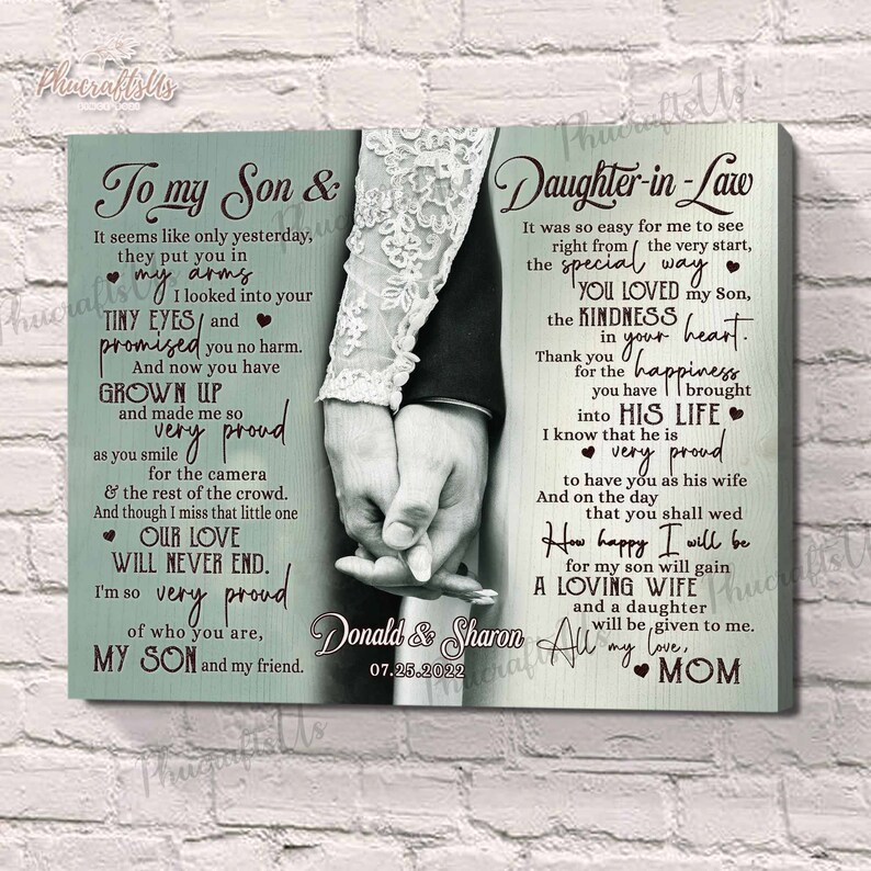 Wedding Gifts For Son And Daughter In Law Personalized Son Etsy wedding-gifts-for-son-and-daughter-in-law-personalized-son-etsy