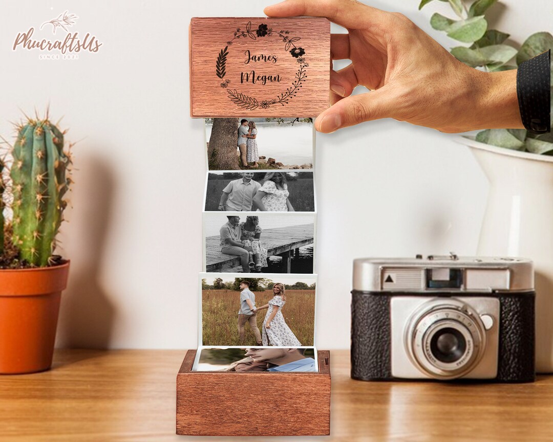Pull Out Photo Album, Personalized Valentines Gift for Girlfriend ...