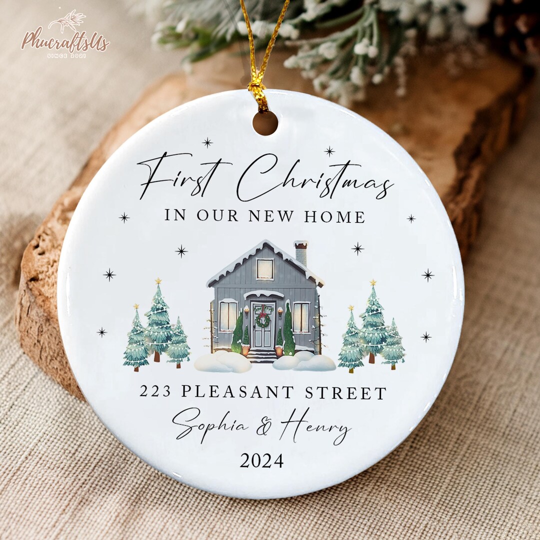 First Christmas in New Home Ornament 2024, Custom First Home Christmas ...