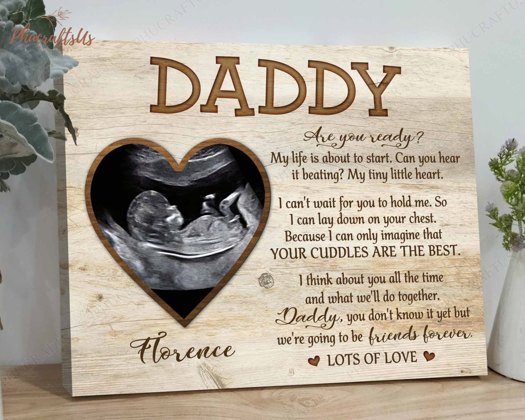 Expecting Dad Gifts, First Dad Gift From Baby, Custom Photo Gifts for ...