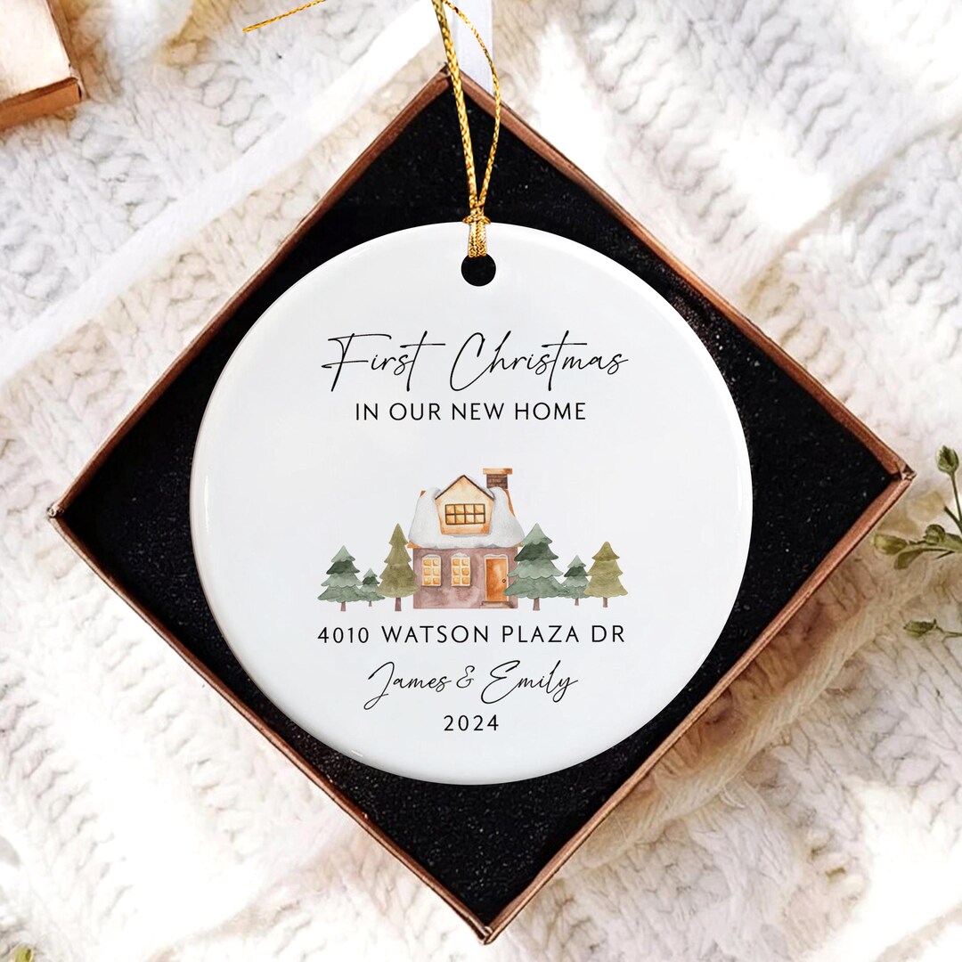 First Christmas in New Home 2024, Personalised First Home Christmas ...