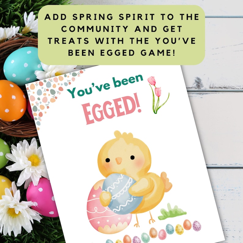 You've Been Egged Easter Game: Neighborhood Treat Exchange (printable ...