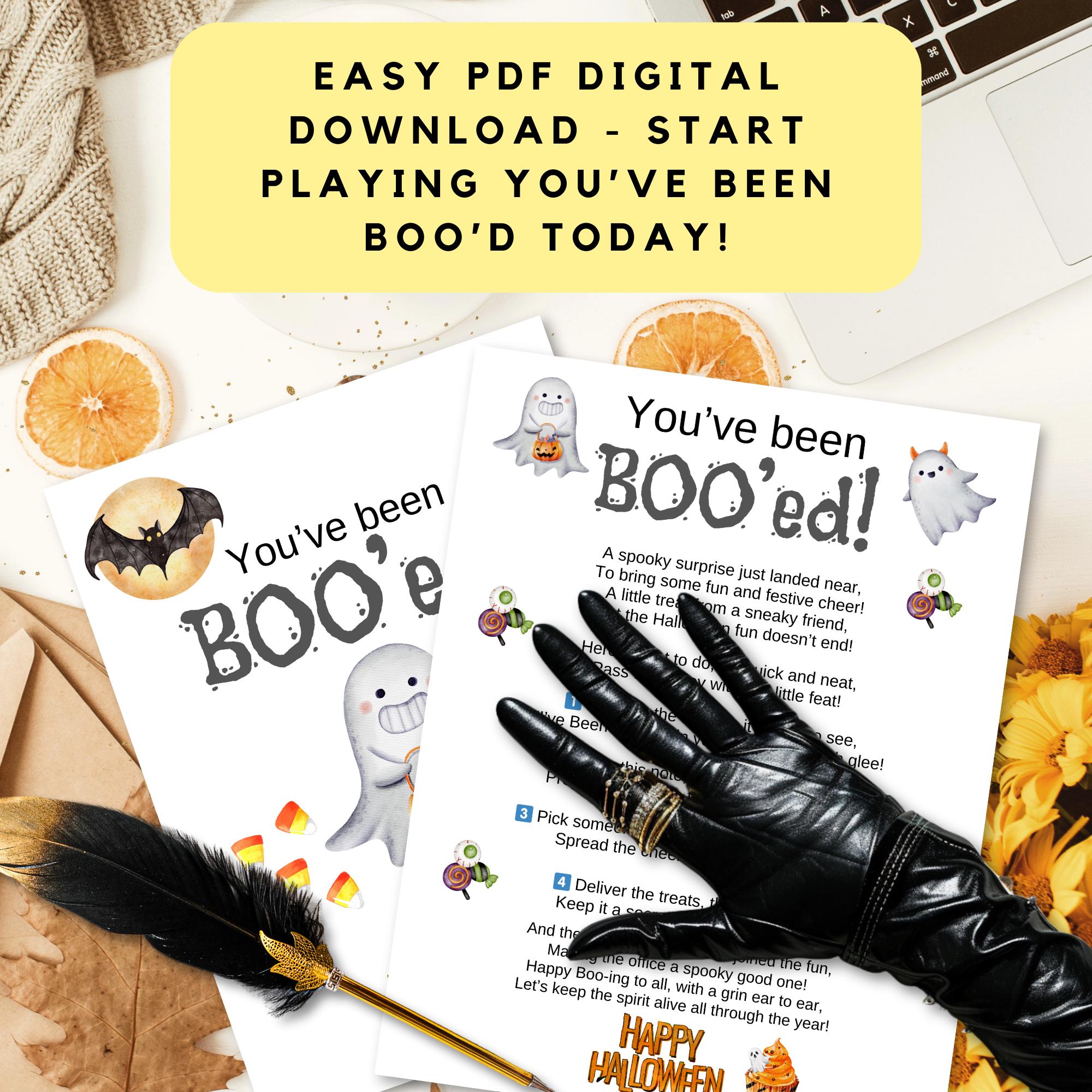 You've Been Booed Game: Halloween Secret Treat Exchange, Co-worker ...