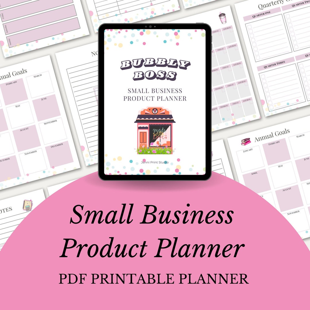 Printable Small Business Product Planner for Boss, Mompreneur ...