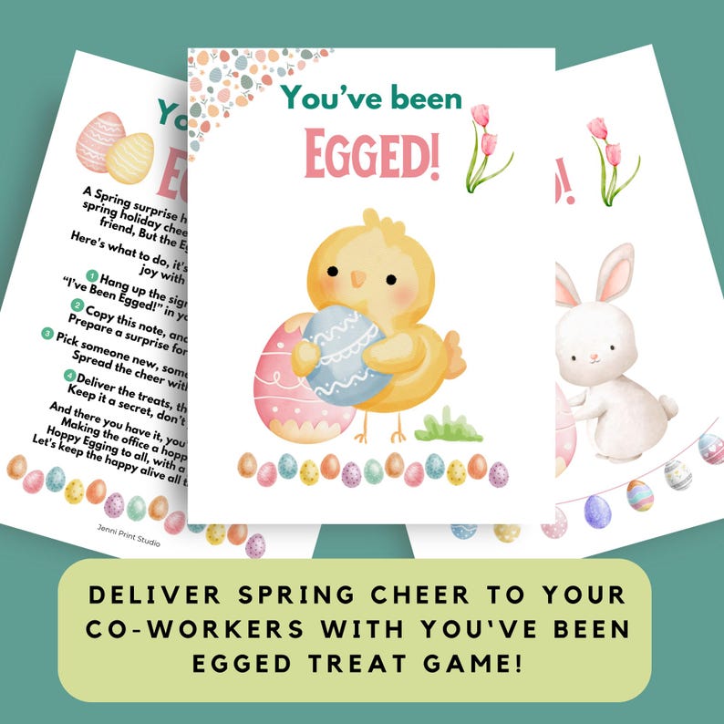 You’ve Been Egged Easter Spring Treat Exchange Game Coworker Version ...